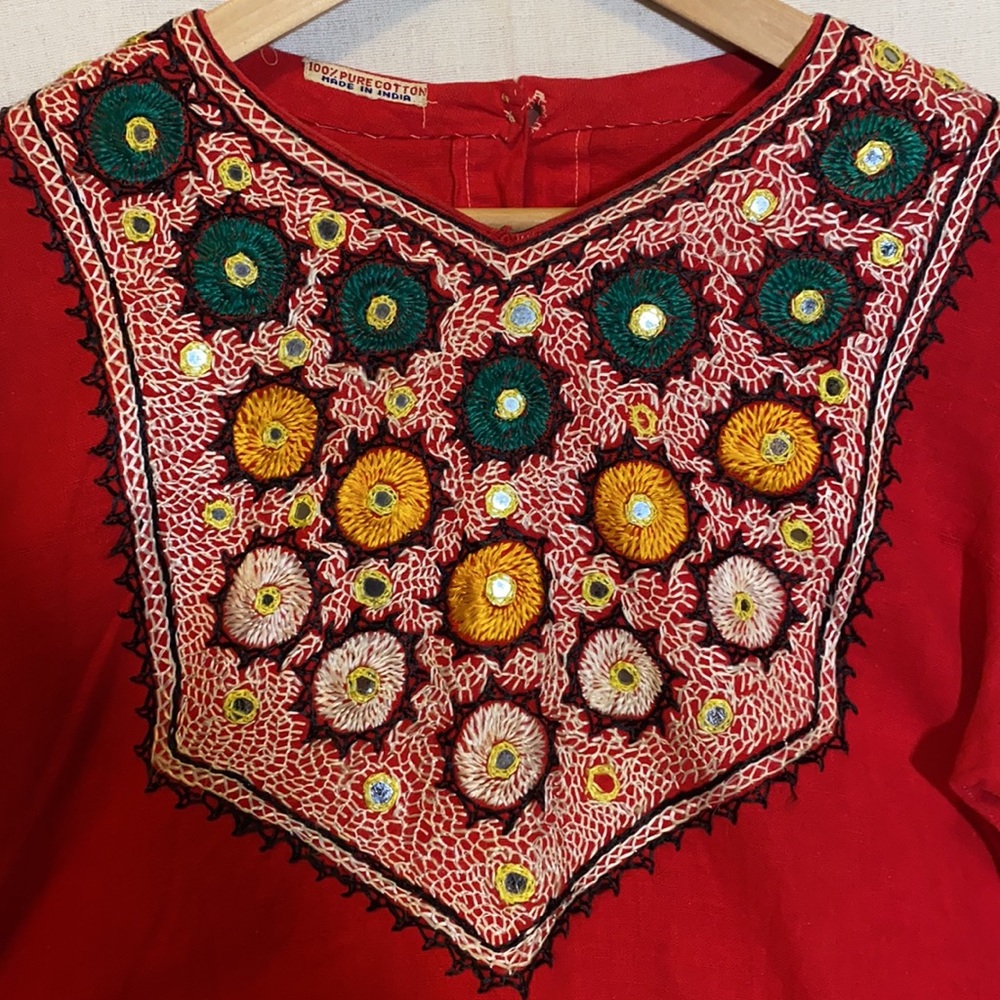 Vintage Embellished Indian Top - Gem
